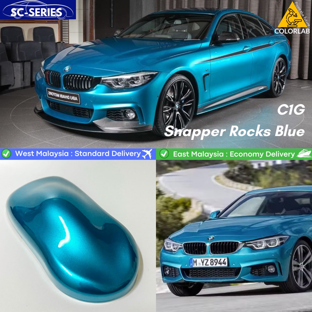 BMW Snapper Rocks Blue- C1G 2K Automotive Car Paint / Motor Paint / Cat Bancuh Kereta 2K ...