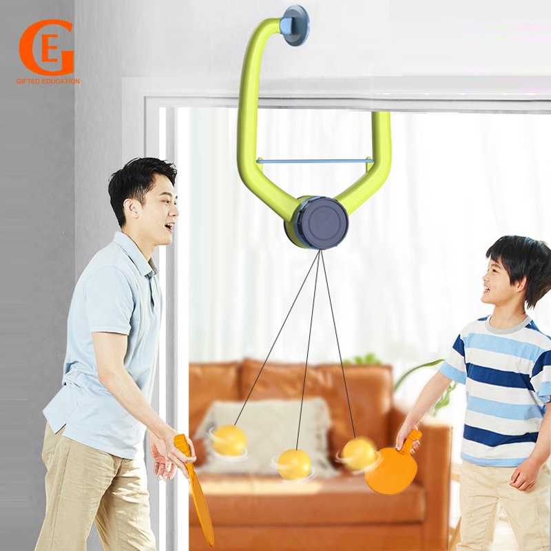 Children Hanging Table Tennis Toy Portable Table Tennis Trainer Parent ...