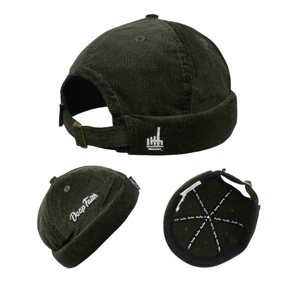 Deep Faith Mikihat Limited Design - Corduroy Olive | Shopee Malaysia