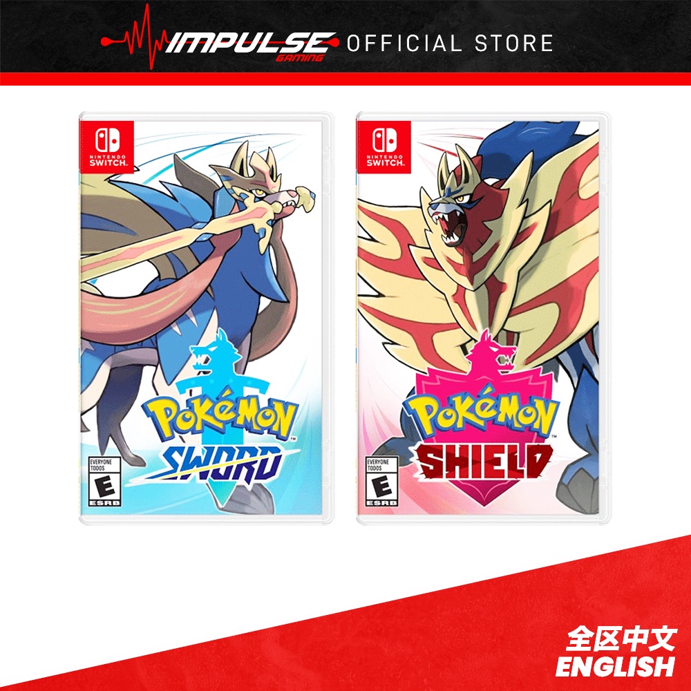 NSW Nintendo Switch Pokemon Sword & Shield Chi/Eng Version | Shopee ...