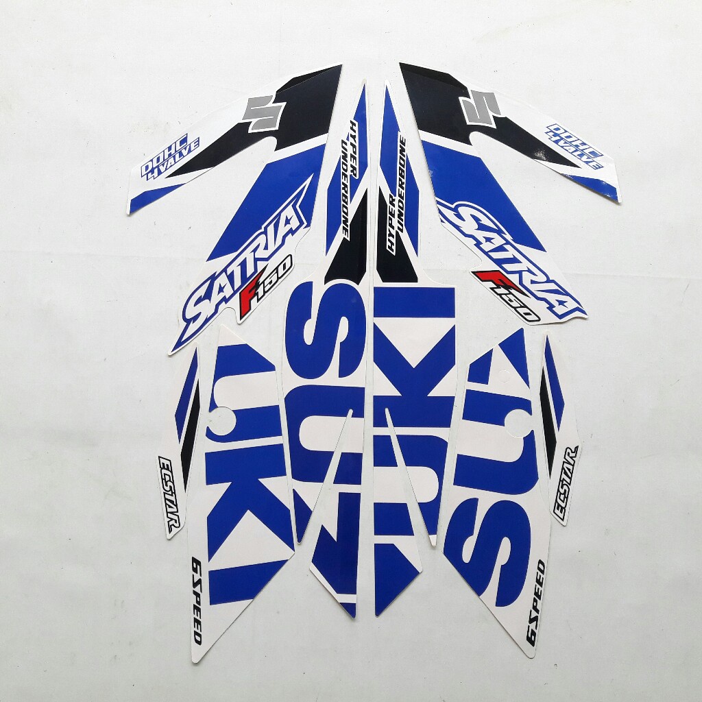 SUZUKI Motorcycle striping strip sticker/ satria f150 2019 white ...