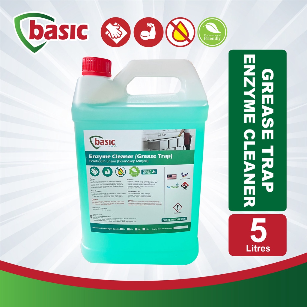 KA-MART ENZYMES CLEANER FOR GREASE TRAP 5L ECO BIO ENZYME DEGREASER ...