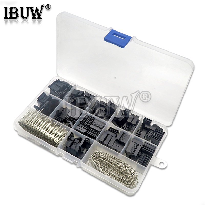 620pcs Dupont Connector 2.54mm, Dupont Cable Jumper Wire Pin Header Housing Kit, Male Crimp Pins ...