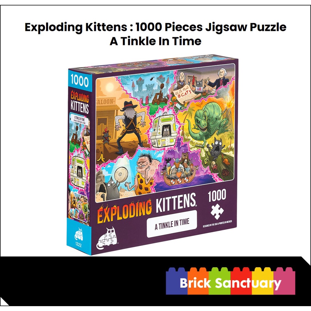 Exploding Kittens : 1000 Pieces Jigsaw Puzzle - A Tinkle In Time ...