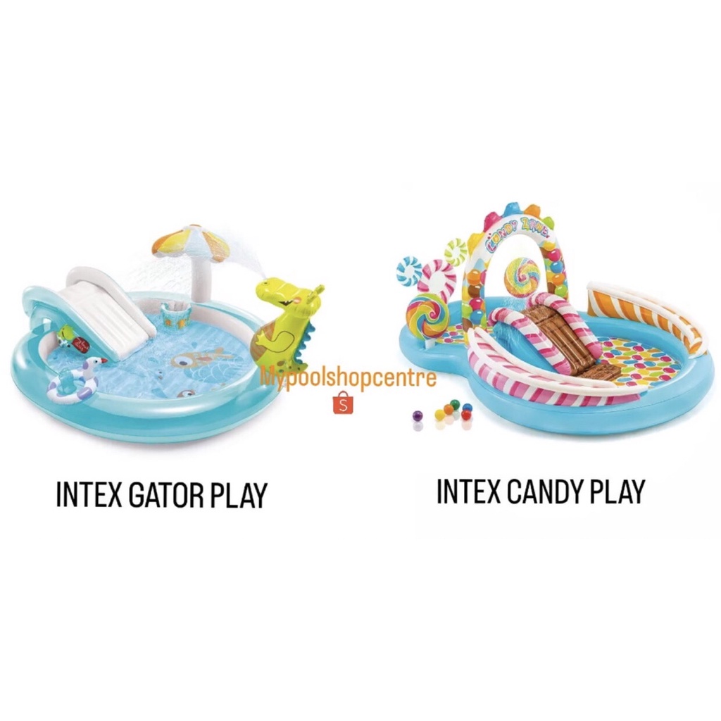 Intex Candy Zone, Gator Play , Dinosour land kids playcentre | Shopee ...