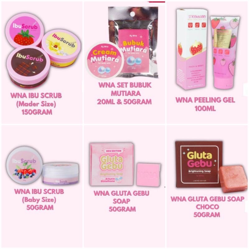 ibu scrub wna /lotion/ gluta soap /bubuk mutiara original hq | Shopee ...