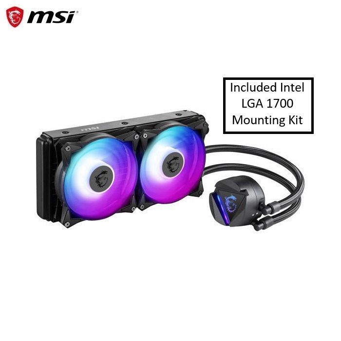 MSI MAG CORELIQUID 240R AIO RGB CPU LIQUID COOLER LGA1700 | Shopee Malaysia