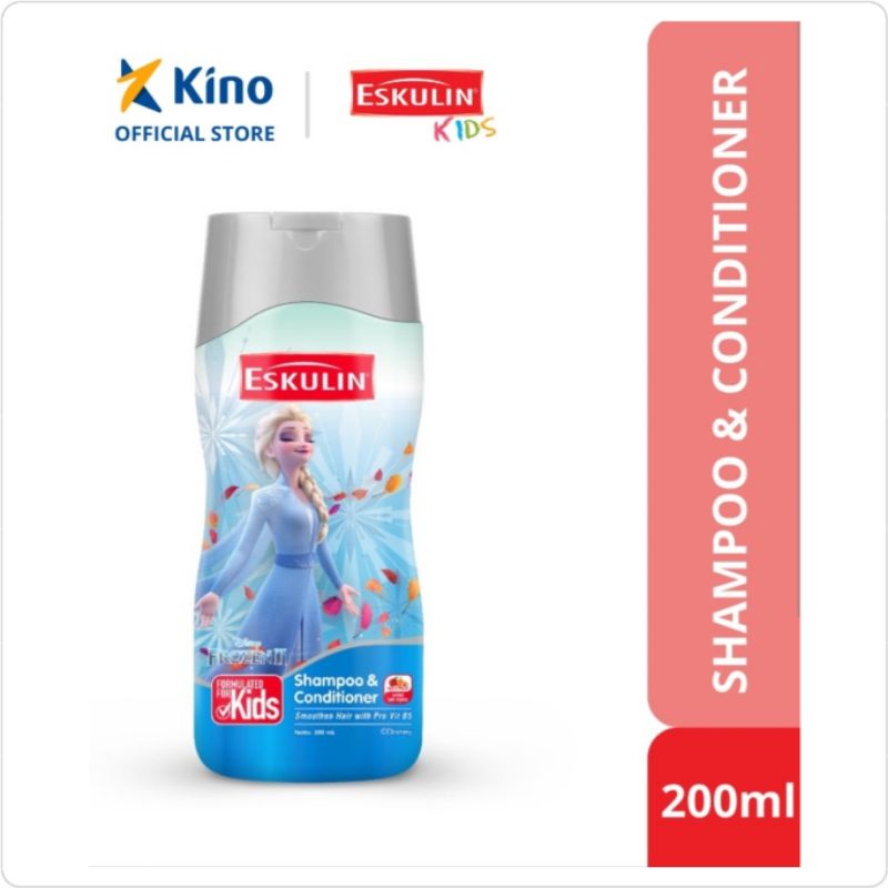 Eskulin Kids Shampoo & Conditioner Disney Princess 200ml Shampo Anak ...
