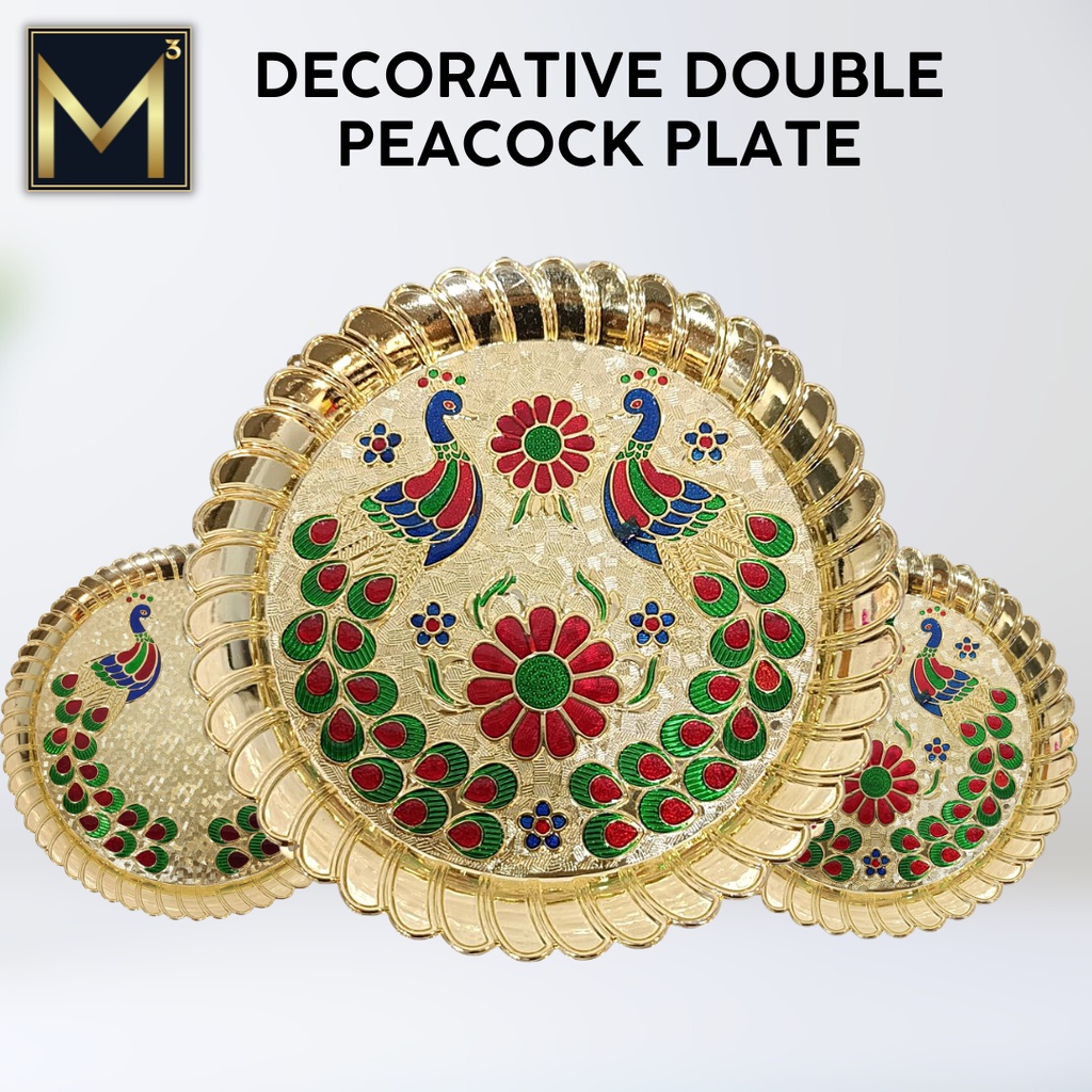 Decorative Double Peacock Plate/Festival Decoration/Home Decoration ...