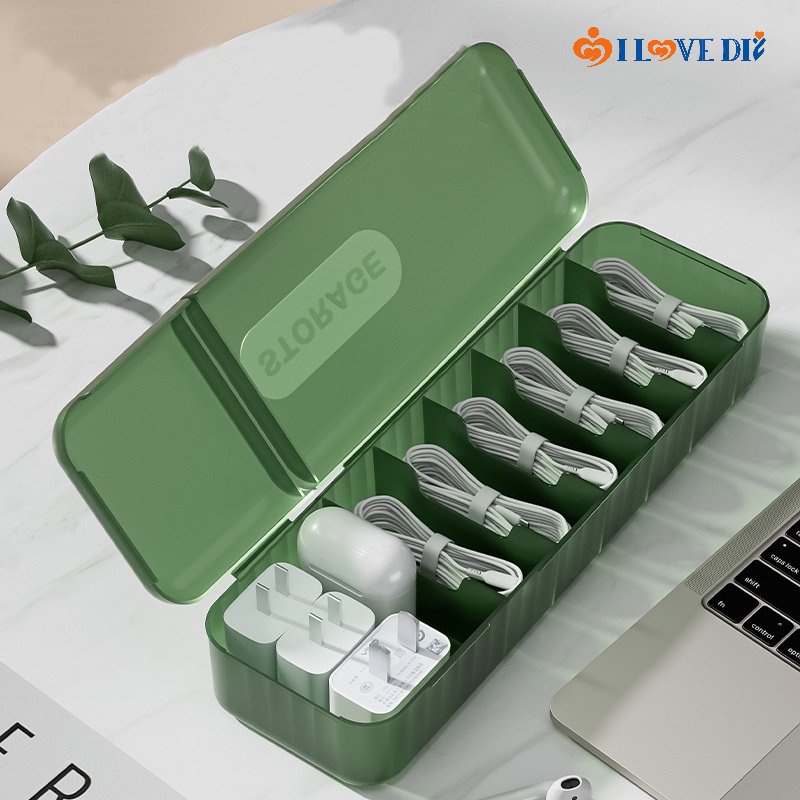 Quality Durability Multi-compartment Data Cord Organize Box/ PP Plastic ...