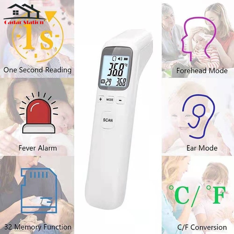 CS_ Infrared Forehead Thermometer Temperature Digital Shooter ...