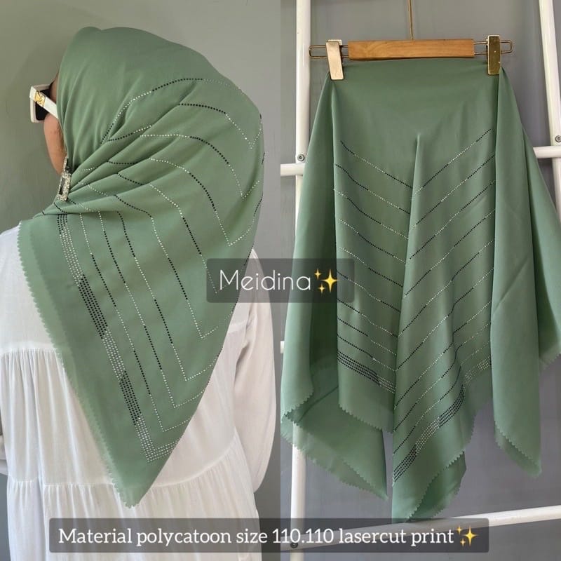 Luxurious pressed sequin rectangular hijab | Shopee Malaysia