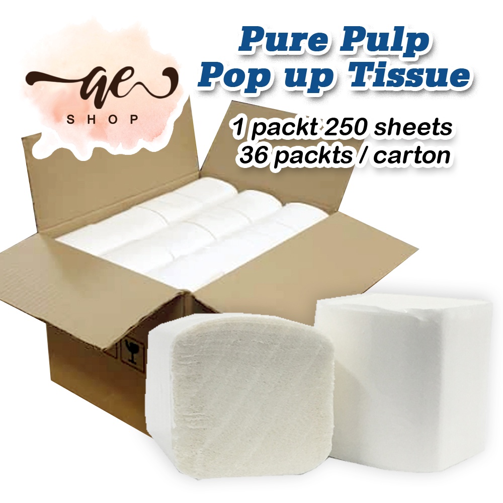 100% Pure Pulp Pop-up Tissue/ Virgin pulp Pop-up Napkin Tissue 36 ...