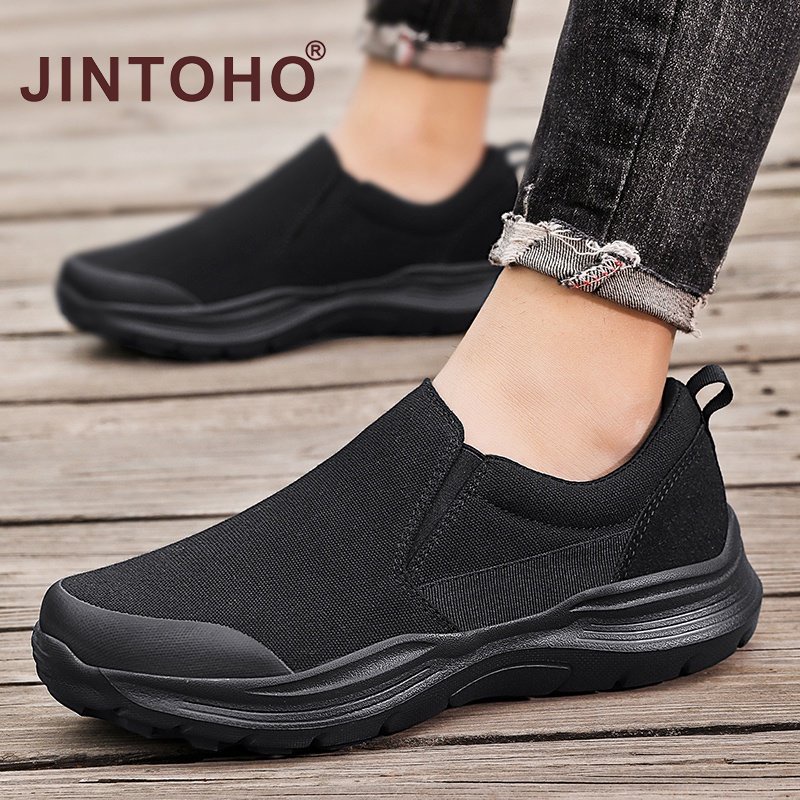 【JINTOHO】Outdoor Breathable Slip on Men Shoes Size 39-47 Light Comfort ...