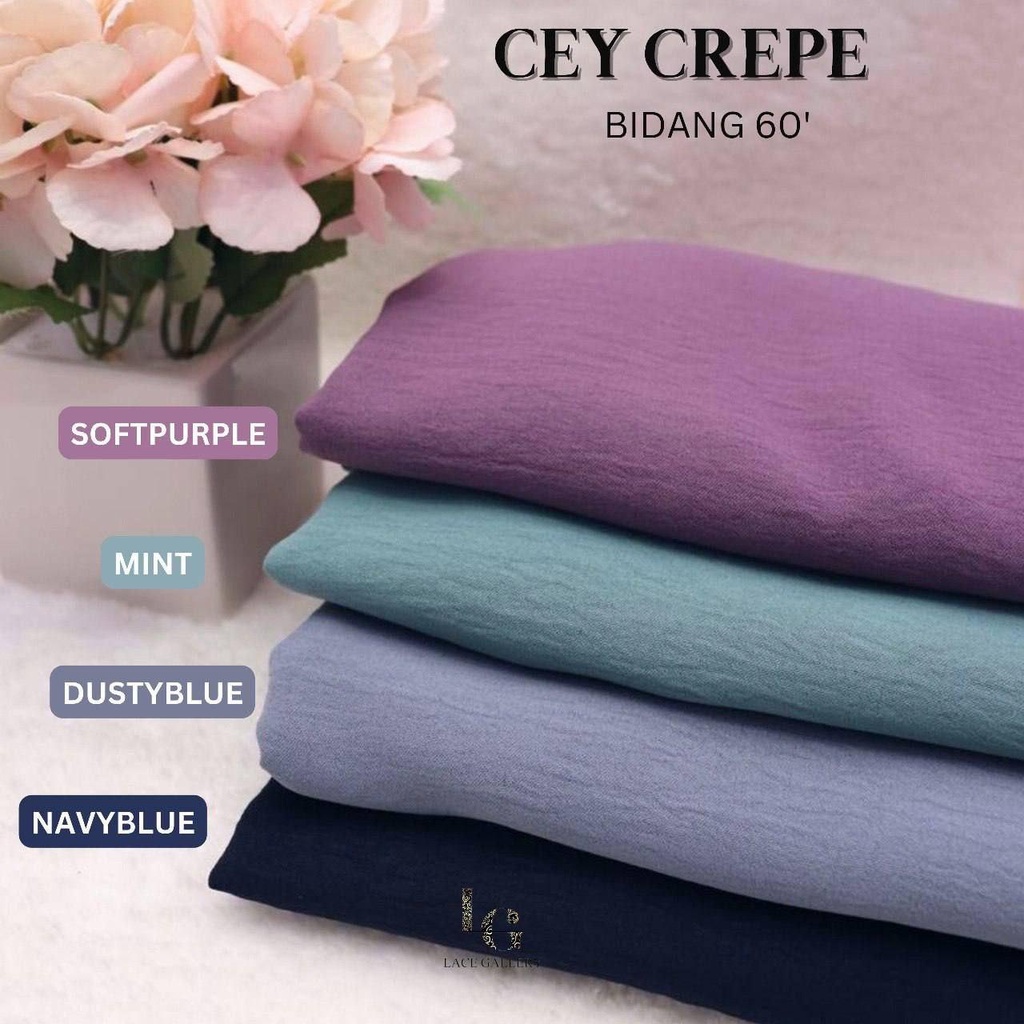 KAIN CEY CREPE BIDANG 60' | Shopee Malaysia