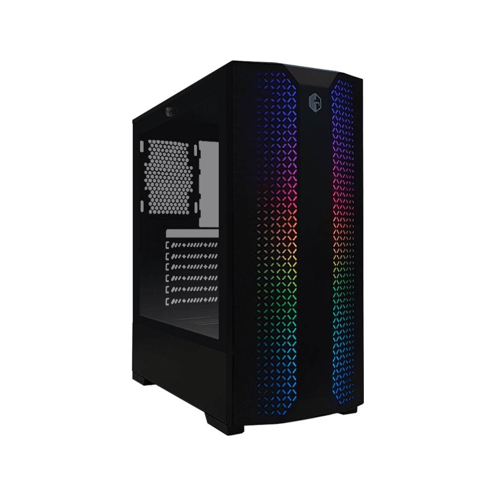 Cube Gaming Fresno Black Free RGB Strip ATX Gaming Case | Shopee Malaysia