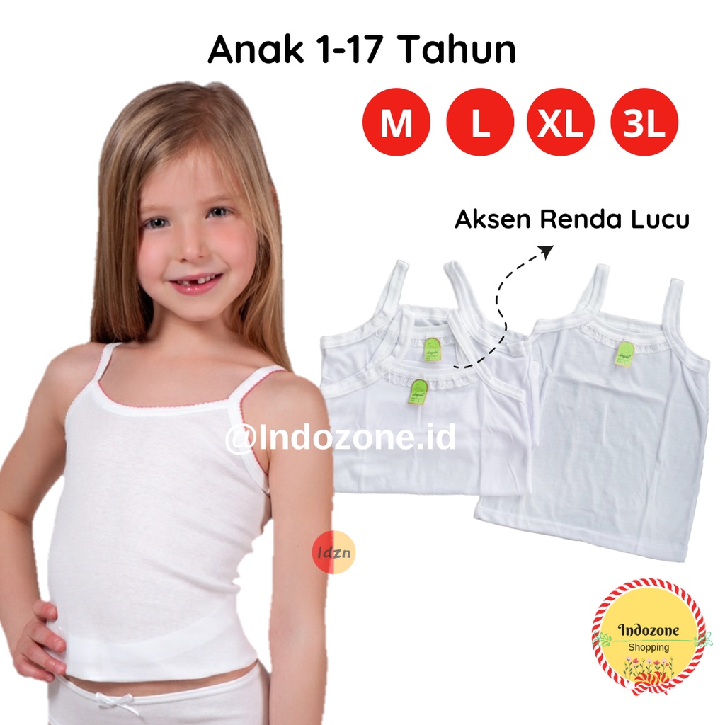 PUTIH White Girls' Undershirts Kindergarten Elementary School Toddlers ...