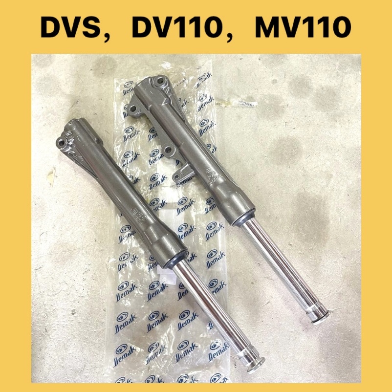 DEMAK DVS110 / DV110 / MV110 Front Fork Assy Set FORK DEPAN SET SEPASANG DVS 110 matrix sport DV ...