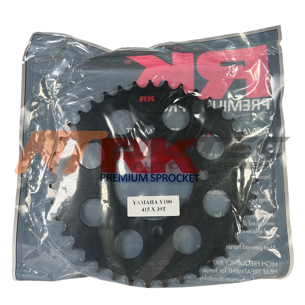 RK TAMASHII SPROCKET 415 HARDEN STEEL BLACK LC135 Y100 Y110 RXZ Y125ZR LAGENDA 110 LAGENDA ZR ...