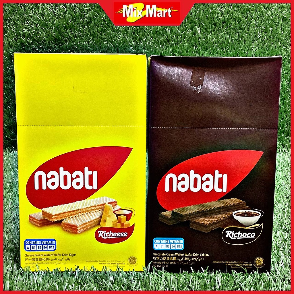 Nabati Wafer Box Assorted Flavour 7g 20's | Shopee Malaysia