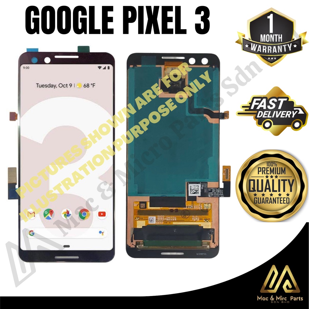 GOOGLE PIXEL 3 Fullset LCD Original Quality Touch Screen Digitizer ...
