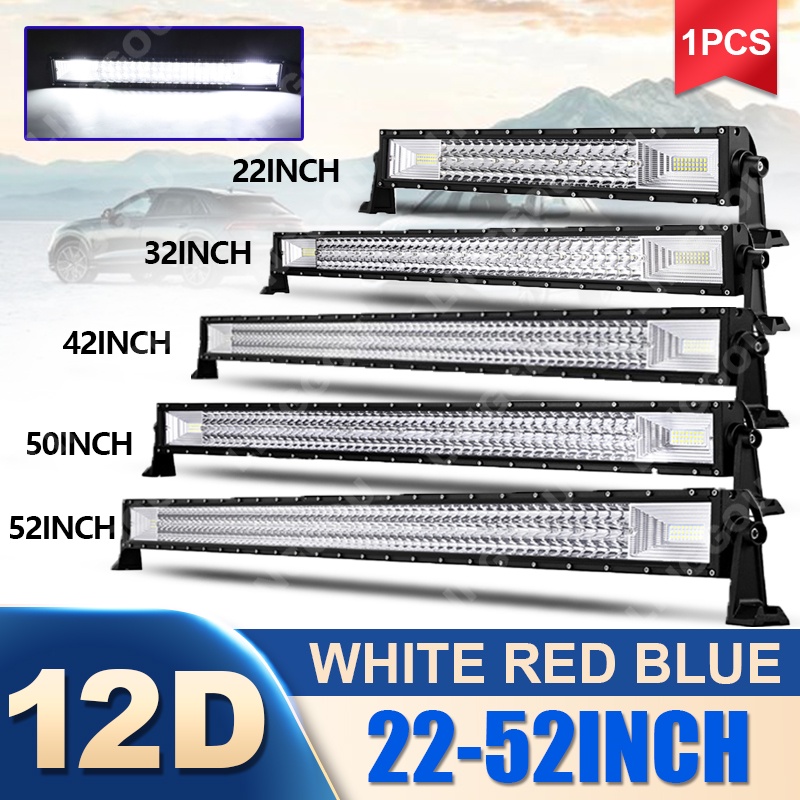 5-Row 22" 32" 42" 52" Curved LED Light Bar Offroad Led Bar Combo Led ...