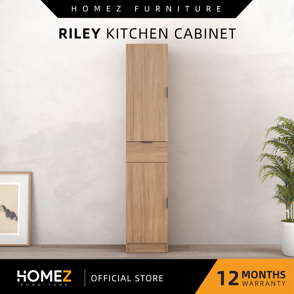 [FREE Shipping] Homez Riley Series Full Melamine Kitchen Cabinets Tall ...