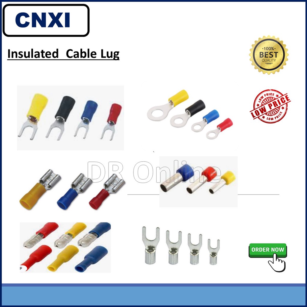 NON INSULATED CABLE Y LUG FORK TERMINAL HSNB SERIES 0.5-1.5mm /2.5mm ...
