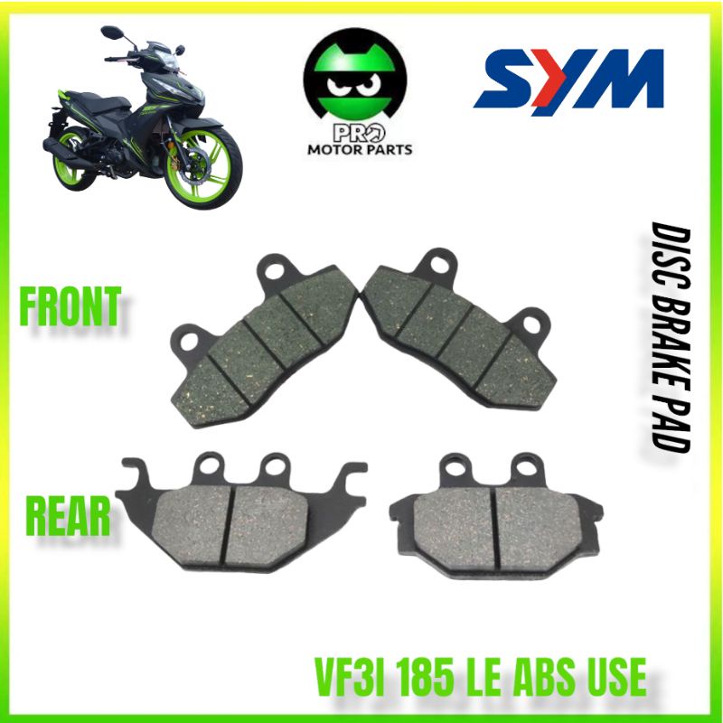 SYM VF3I 185 LE VF3I PRO ABS DISC BRAKE PAD DISC PAD SYM BRAKE PAD ABS ...