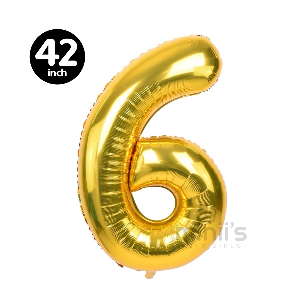 MINIIS PARTY Number Balloon 42 Inch Balloon Number Foil Balloon Belon ...