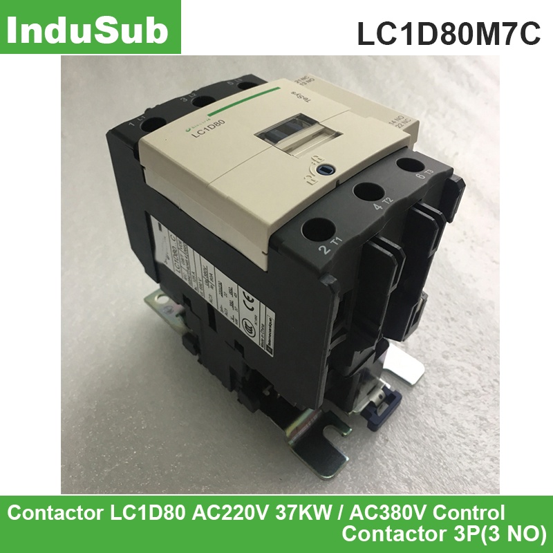 YY LC1D80M7C Original AC contactor LC1D80 AC220V LC1-D80M7C Load 37KW ...