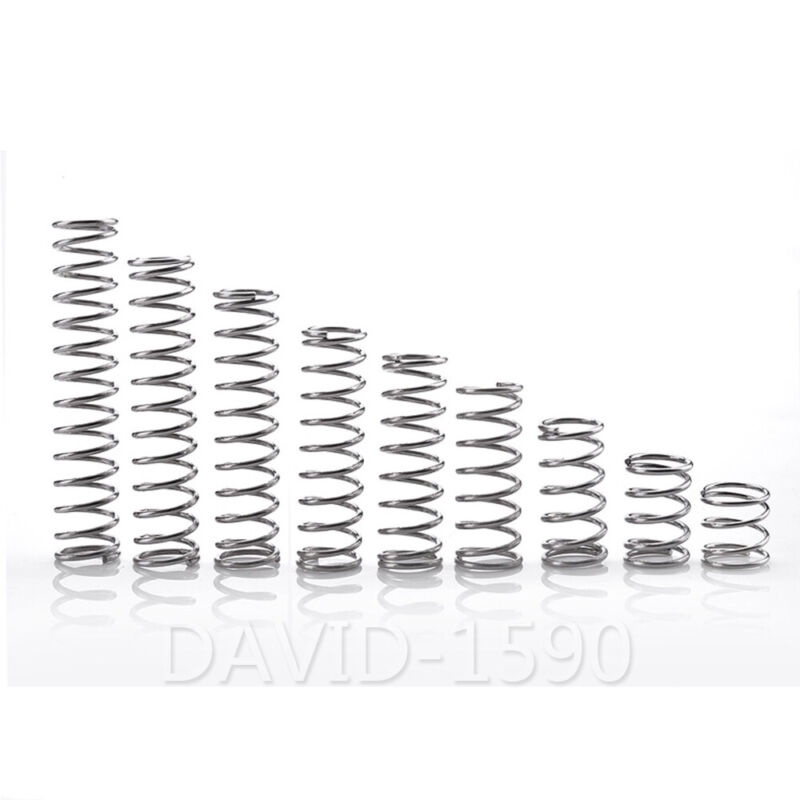 10pcs 0.2mm Wire Dia. 1.5mm - 4mm Outside Dia. Compression Spring 304 ...