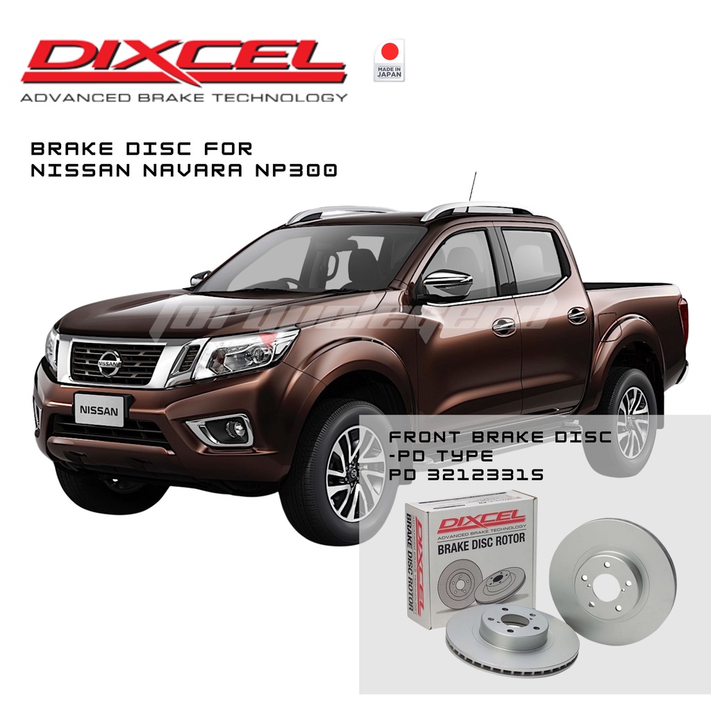 (NISSAN NAVARA NP300) DIXCEL BRAKE DISC PD TYPE FRONT PD 3212331S ...