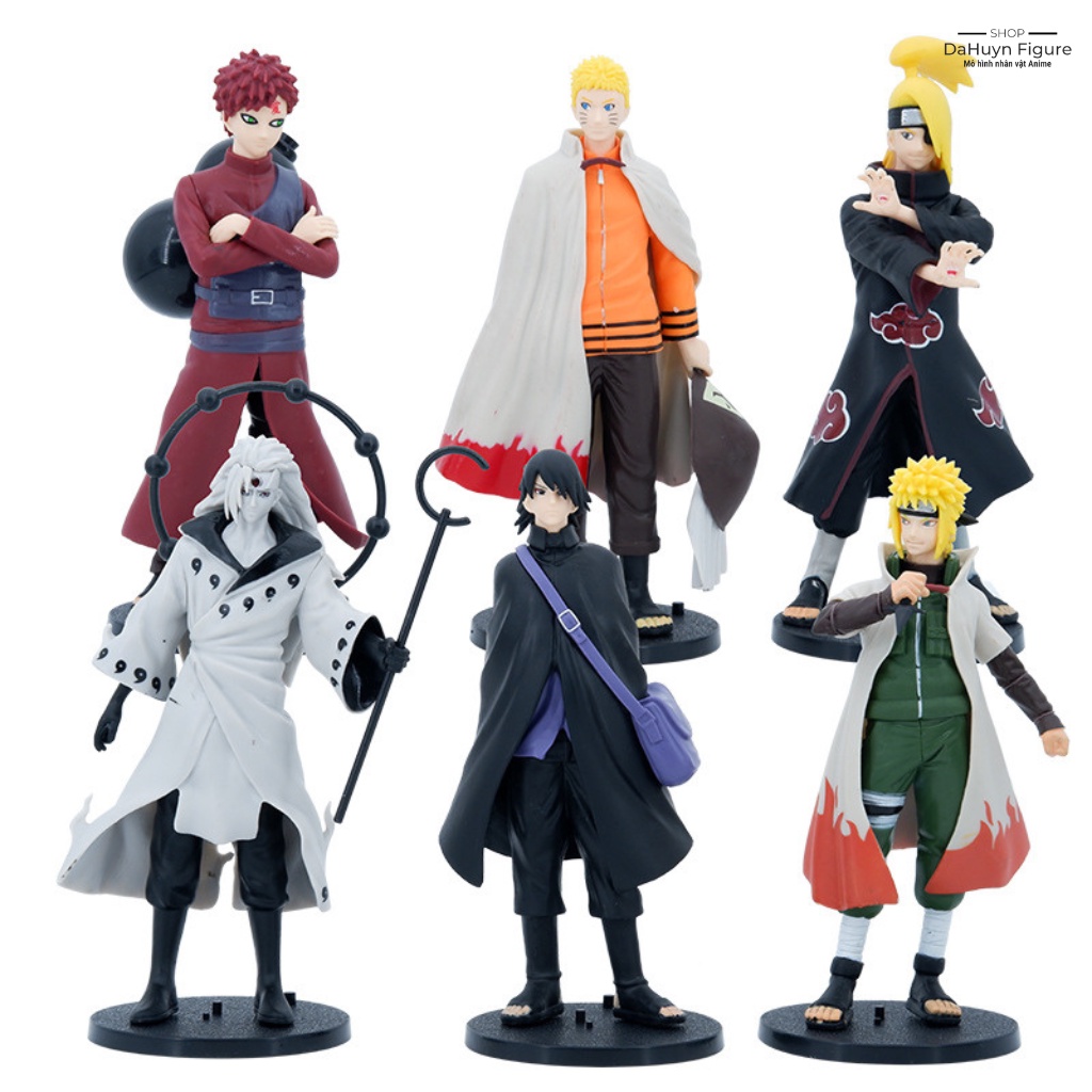 Naruto model, set of 6 characters, 19 - 22 cm tall, weighs about 120 g ...