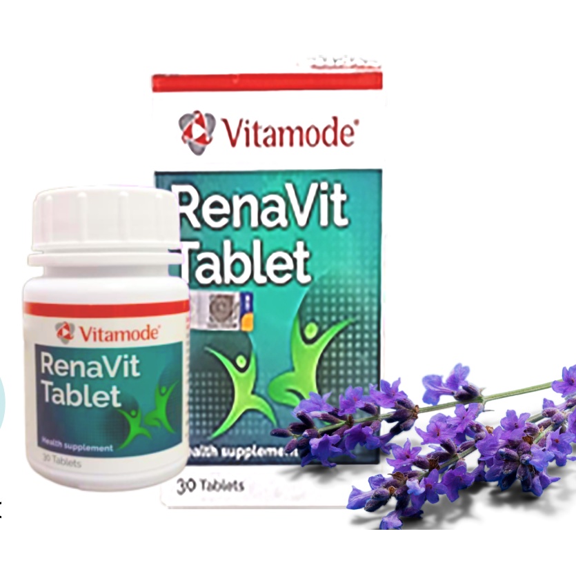 Vitamode RenaVit 30 Tablets [For Kidney] *BUY 3 BOXES FREE 1 SHAKER ...