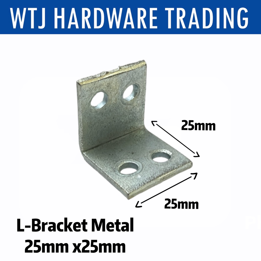 1" x 1" L- Bracket Metal Angle Bracket / Small L-bracket / Corner Joint ...