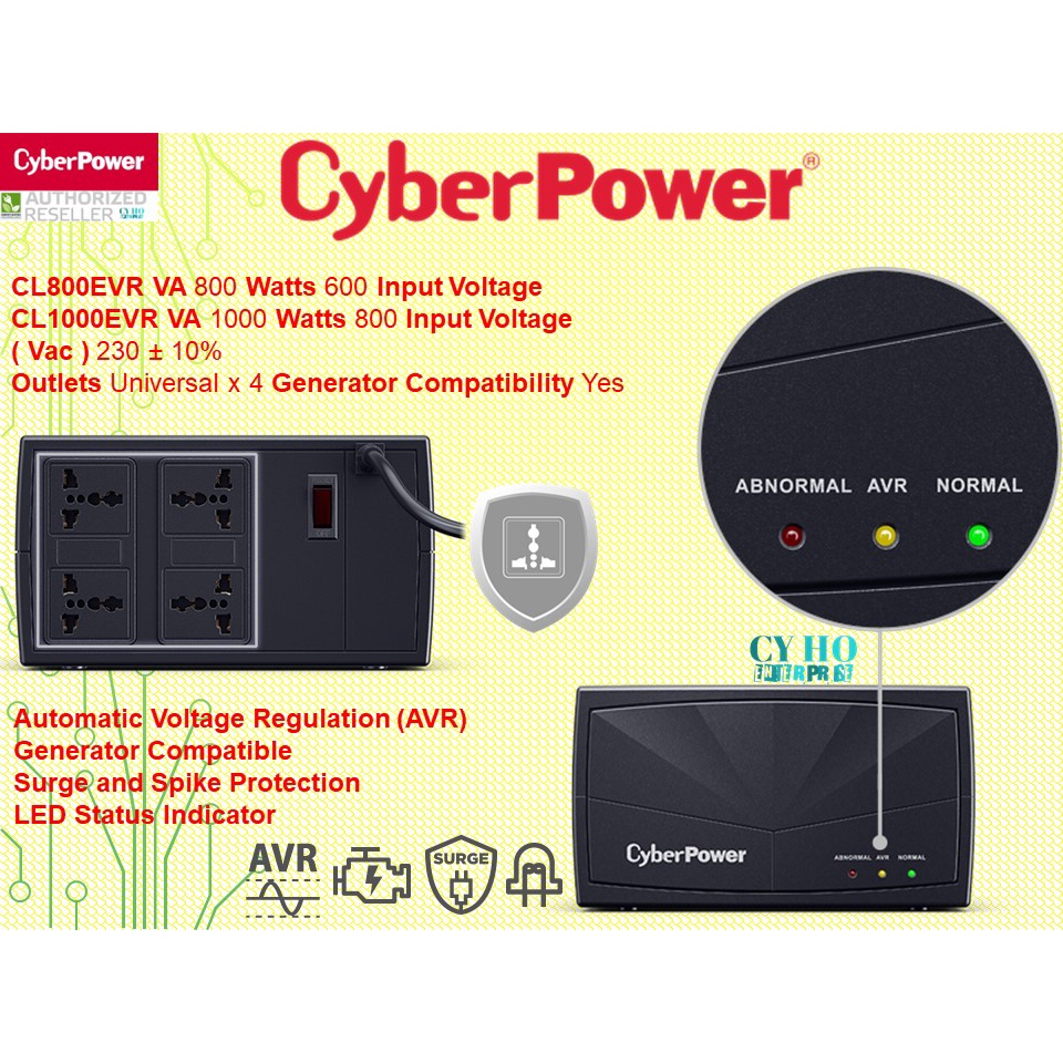 CyberPower 1500E 1500VA 1500W ️ 1000E 1000VA 1000W ️ CL800EVR 800VA ...
