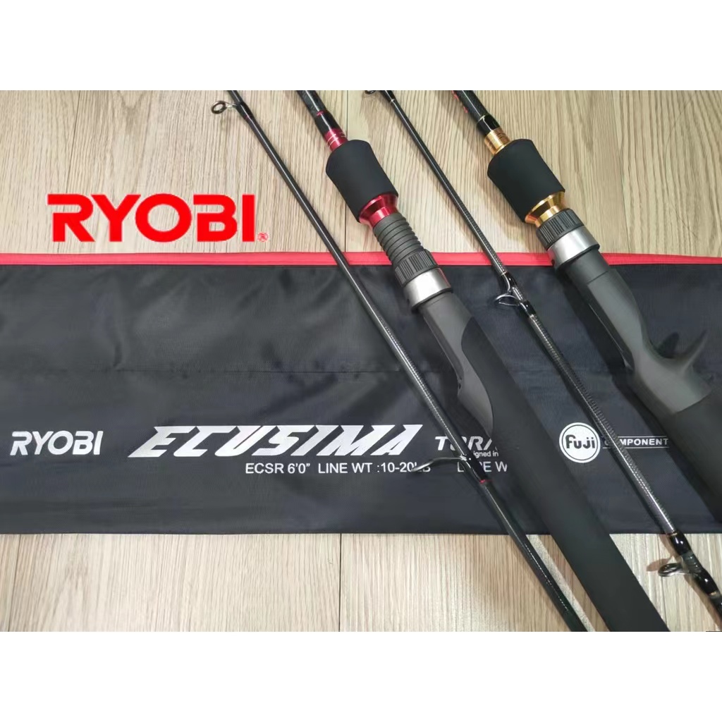 RYOBI ECUSIMA SPINNING / BAITCASTING ( BC ) FISHING ROD | Shopee Malaysia