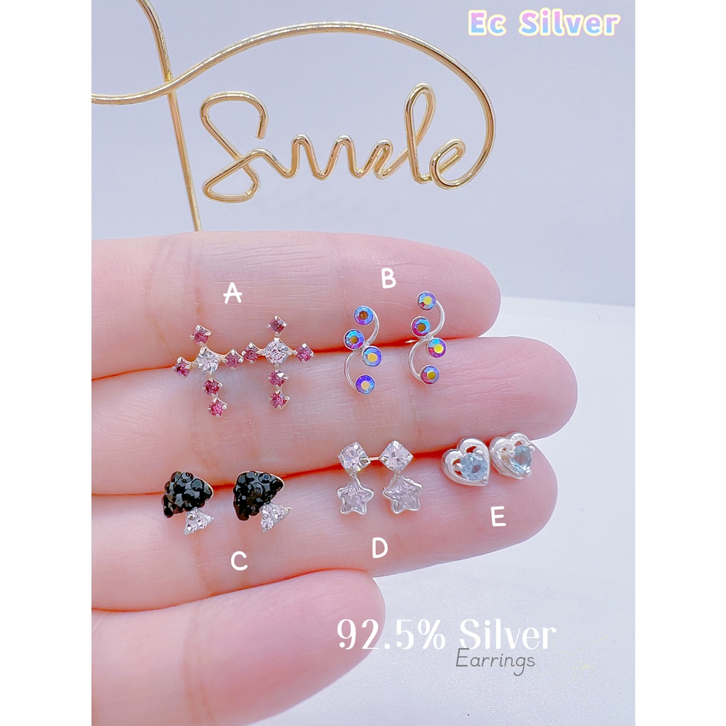 Silver 925 (M69) Subang / Anting-Anting / Earring | Shopee Malaysia