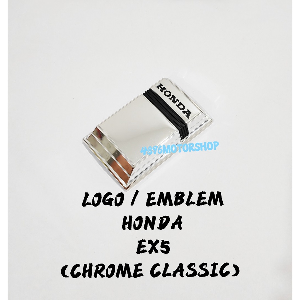LOGO EMBLEM HORN COVER HONDA EX5 HIGH POWER HP CHROME CLASSIC | Shopee ...