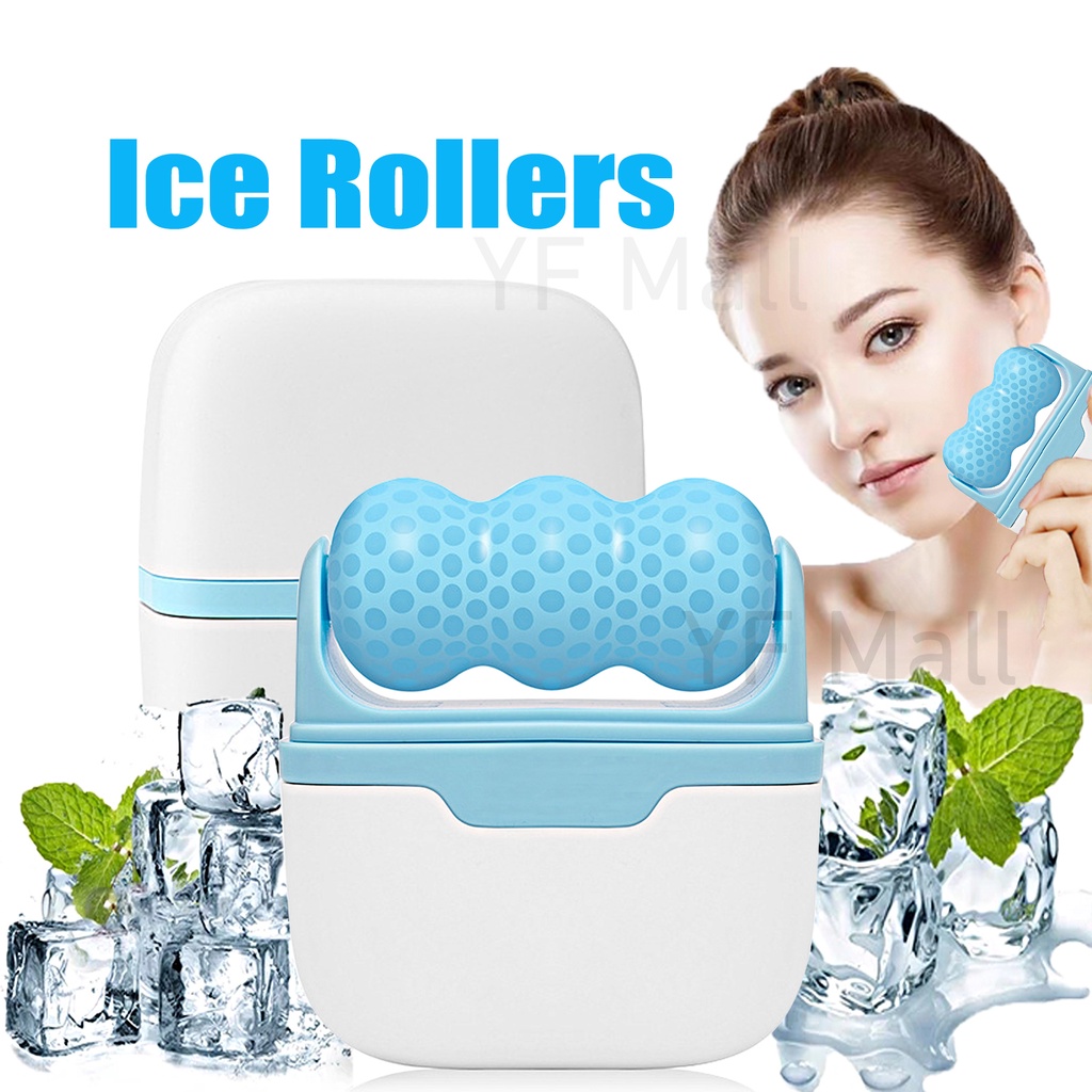 【ICE】2 in 1 Ice Rollers & Face Slimming Tool Contour Cooling Capsule ...