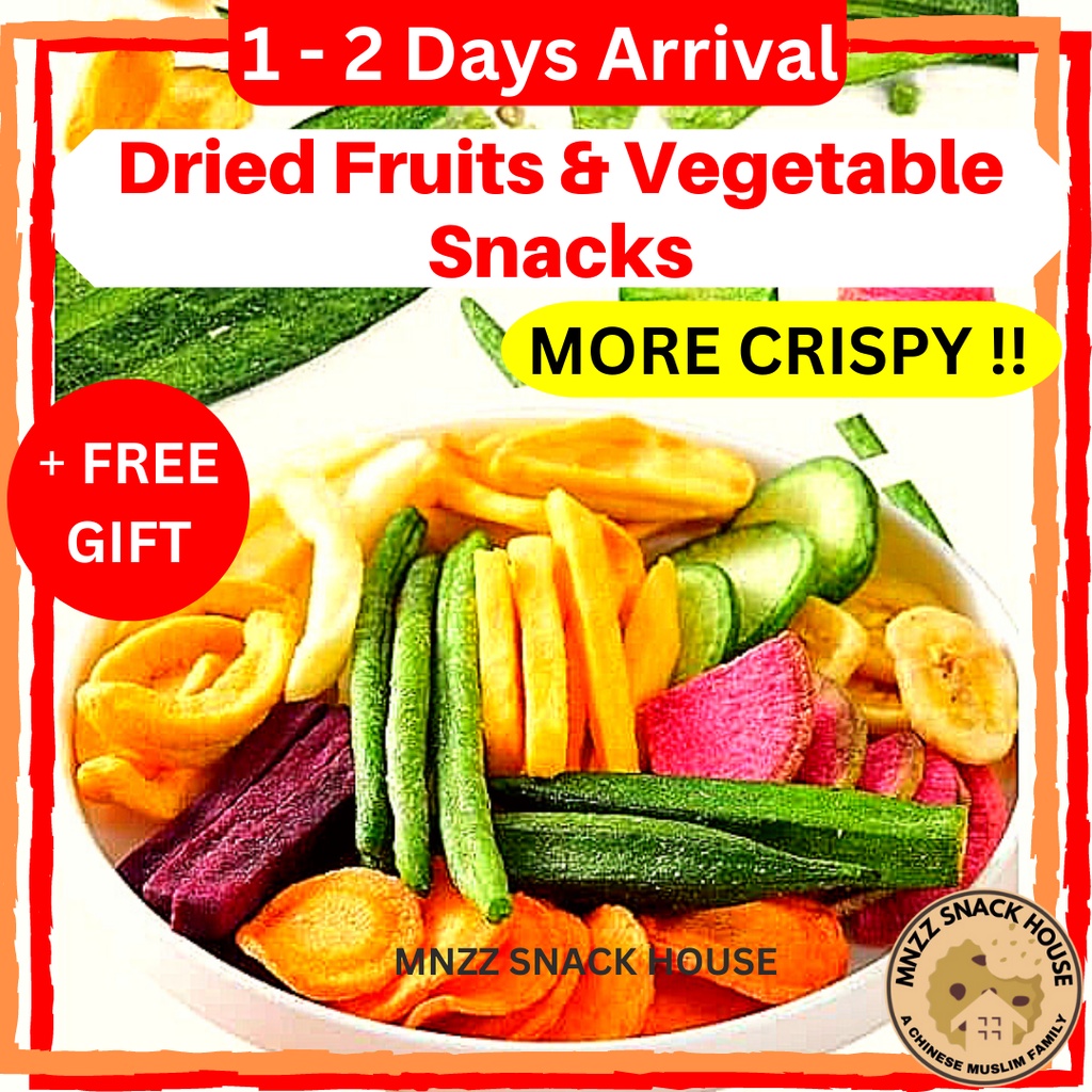 [FREE GIFT] Kerepek Sayur Viral Campur Dried Fruits & Vegetable Mix ...