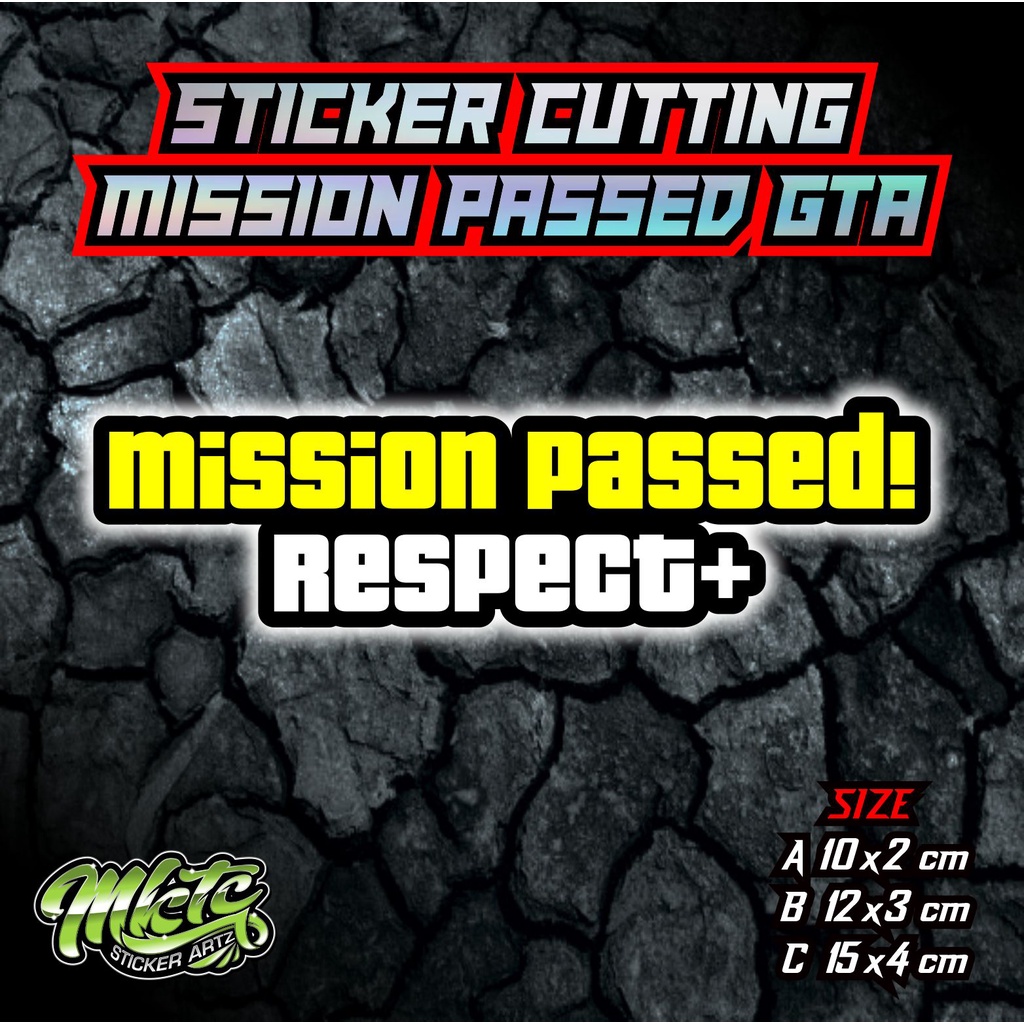 Mission PASSED RESPECT GTA STICKER | Shopee Malaysia