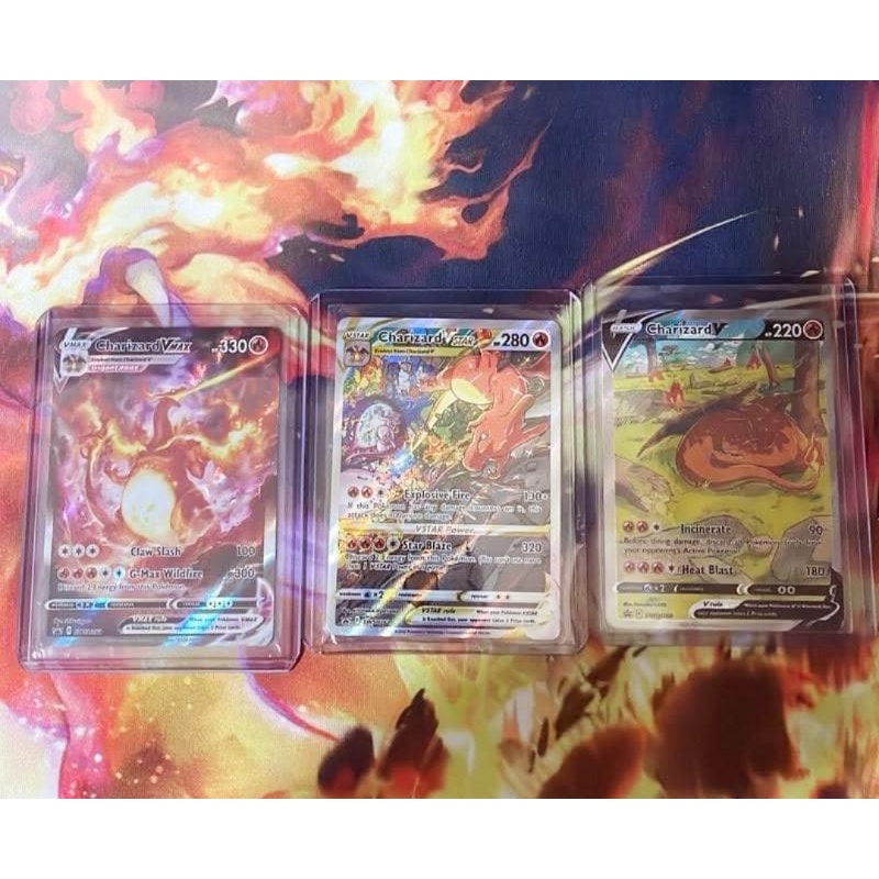 Pokemon TCG : Charizard Vmax Charizard Vstar Charizard V Alternate art ...