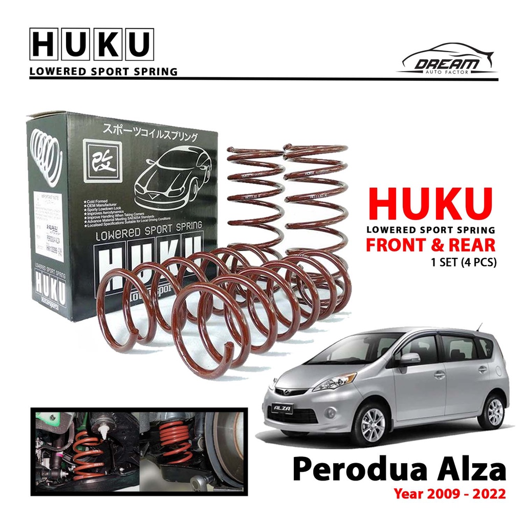 Perodua Alza HUKU Lowered Sport Spring | Shopee Malaysia