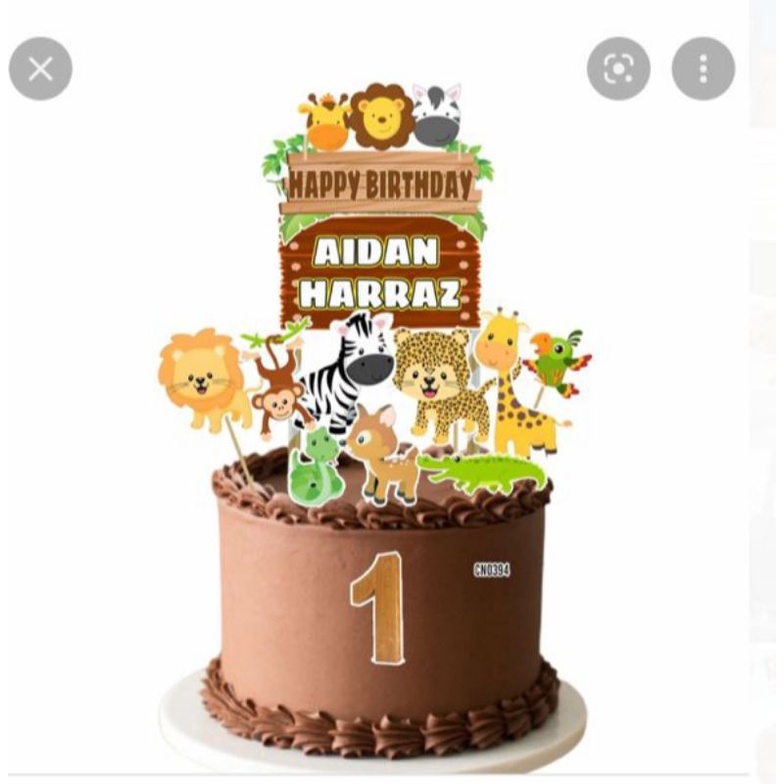 Cake Topper Tema Animal | Shopee Malaysia
