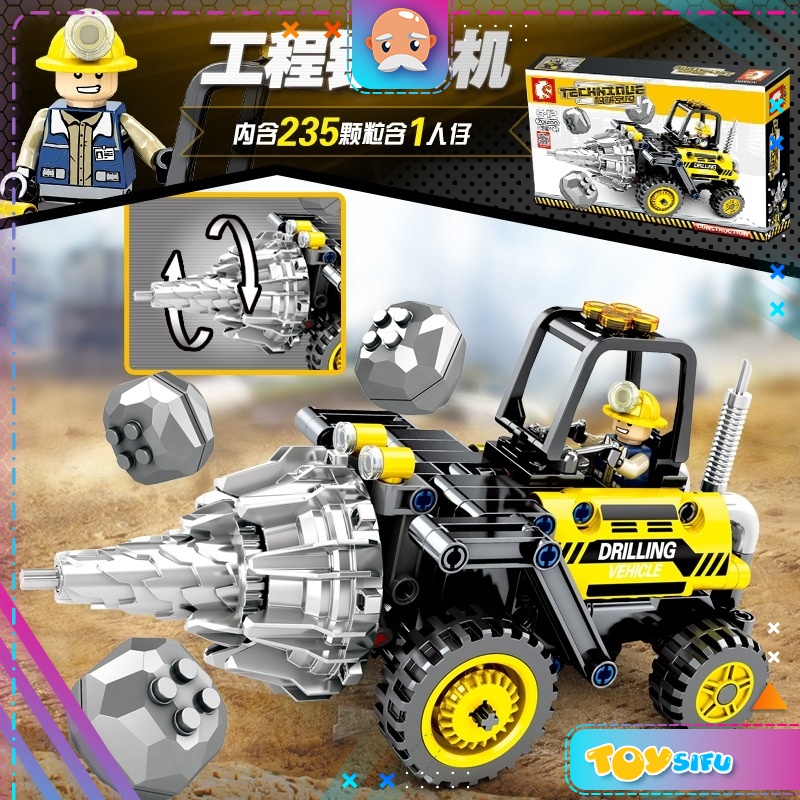 Sembo Technique No.701200 Drilling Vehicle Technic Machine Truck Car ...