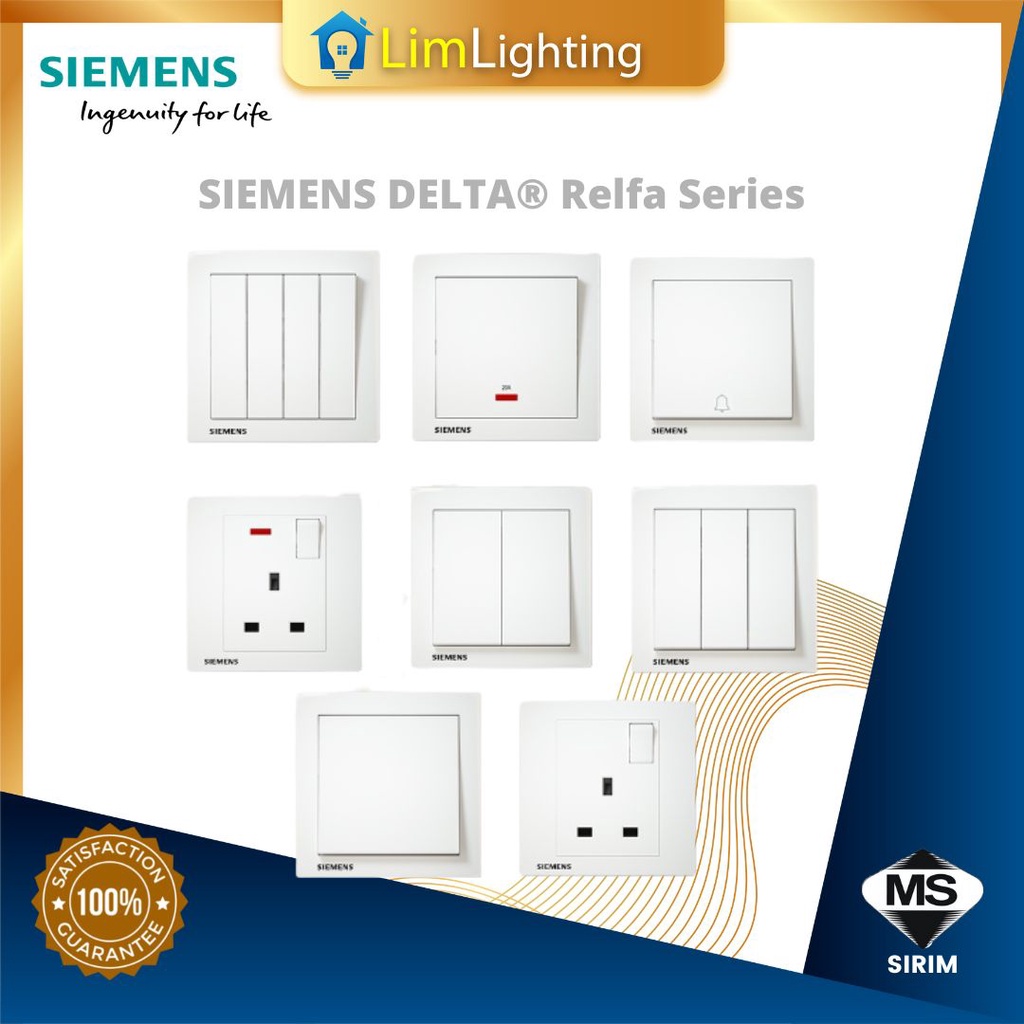 SIEMENS DELTA® Relfa Series Switches _ Socket Outlet [ Sirim Approved ...
