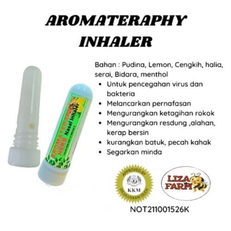INHALER CHENGKEH BIDARA HERBA Ubat sedut hidung resdung batuk selsema ...