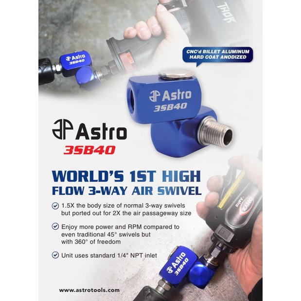 3-Way Rotary Joint The World's Largest Flow ASTRO 3SB40 1st High 3-Way ...